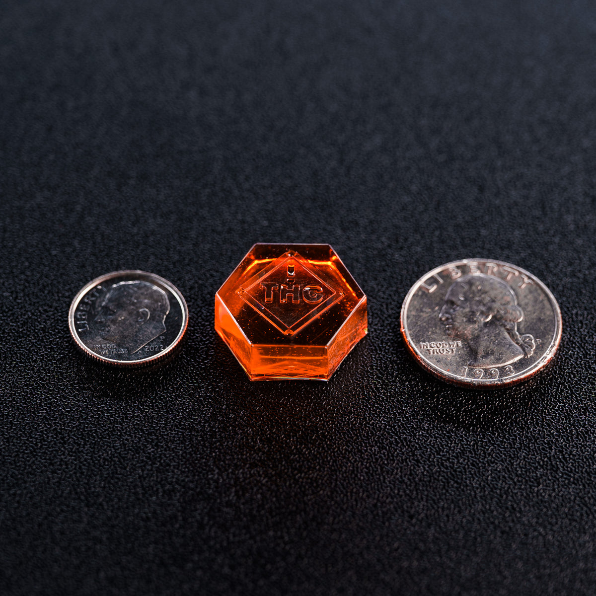 3mL Hexagon Candy Depositor Mold - CO, FL, NM, OH THC Symbol - 96 Cavi ...