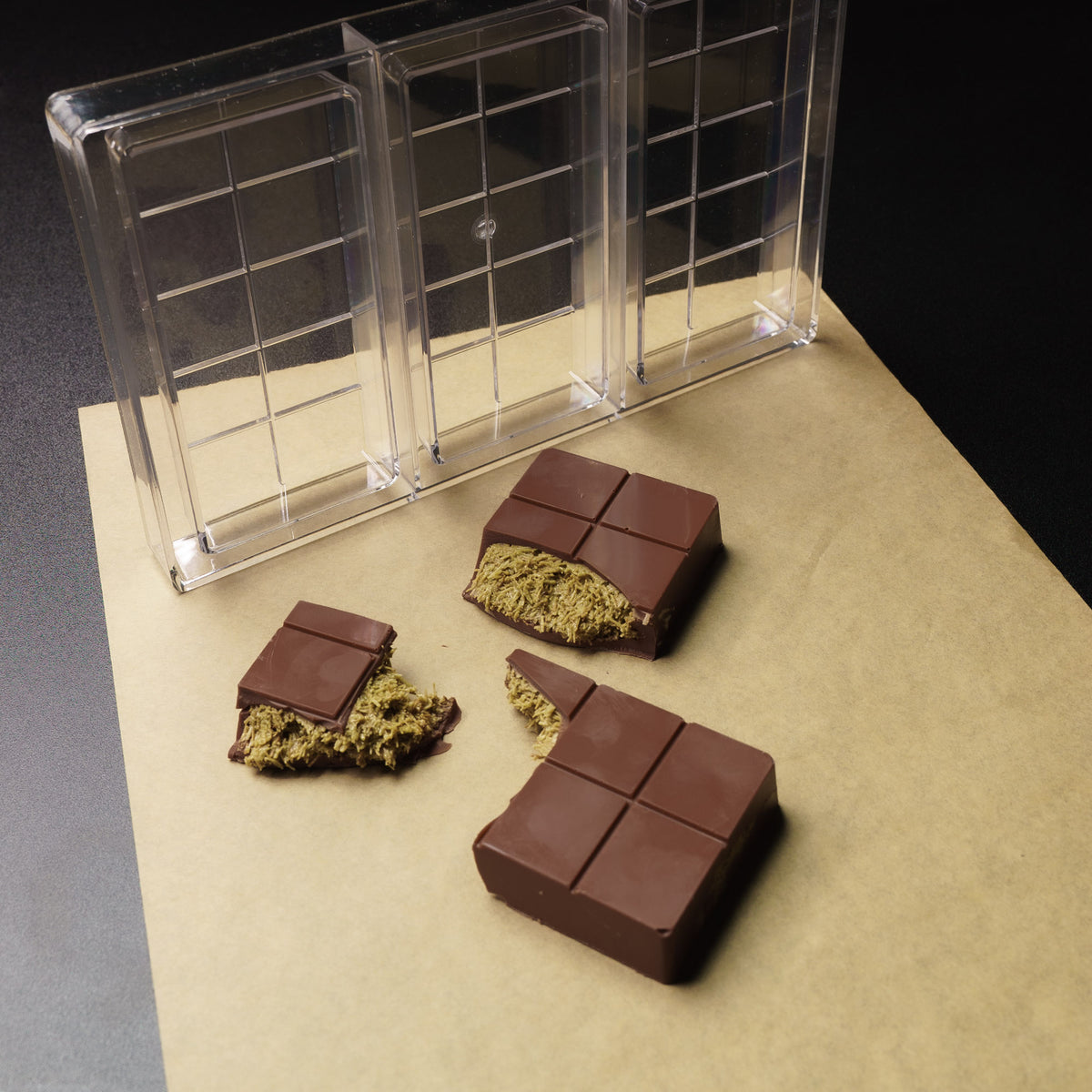 200mL 10pc Dubai Chocolate Bar Mold - 3 Bars - 23437 – Bold Maker