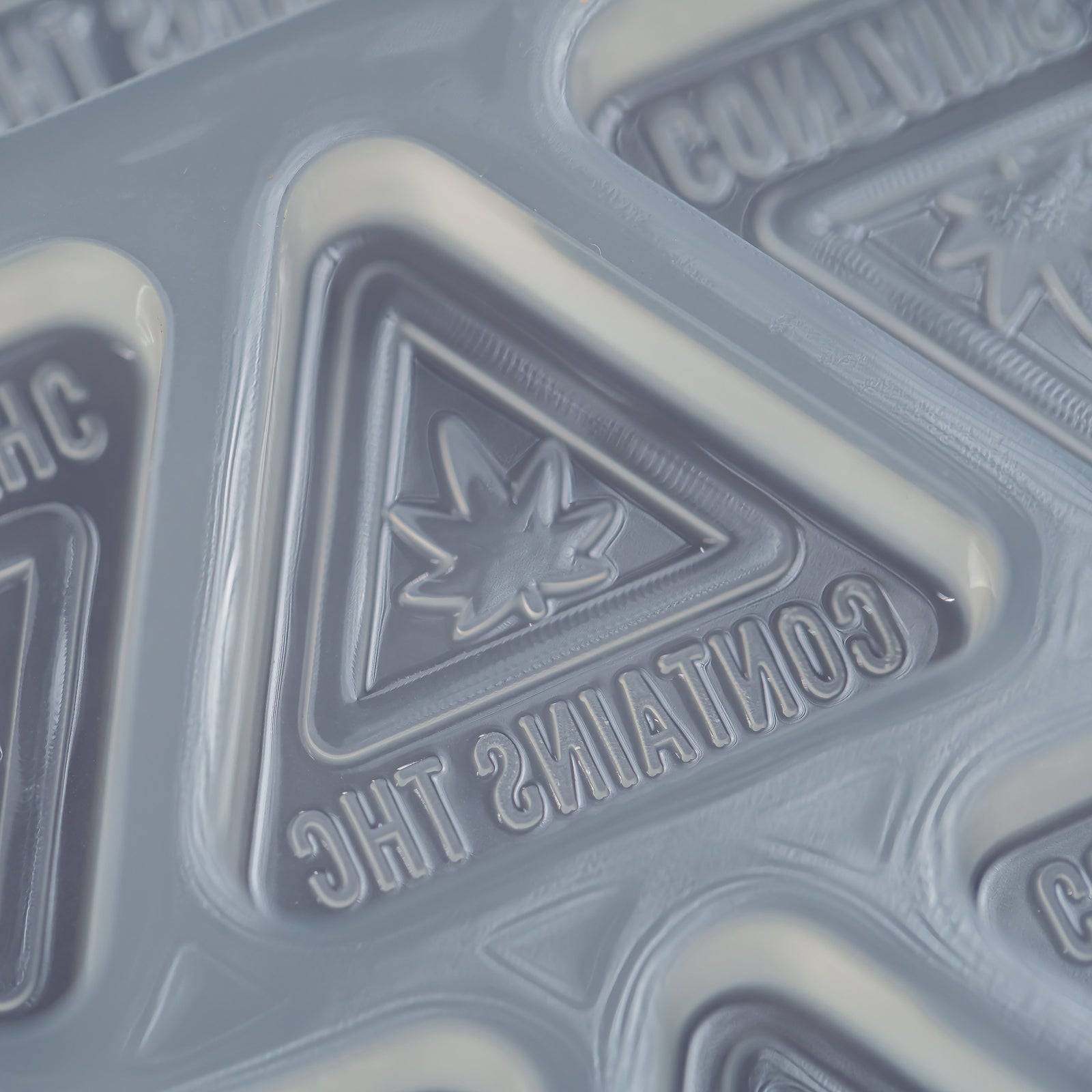 3mL Triangle Candy Mold - MA, ME, RI, VT THC Symbol - Silicone - 112 C